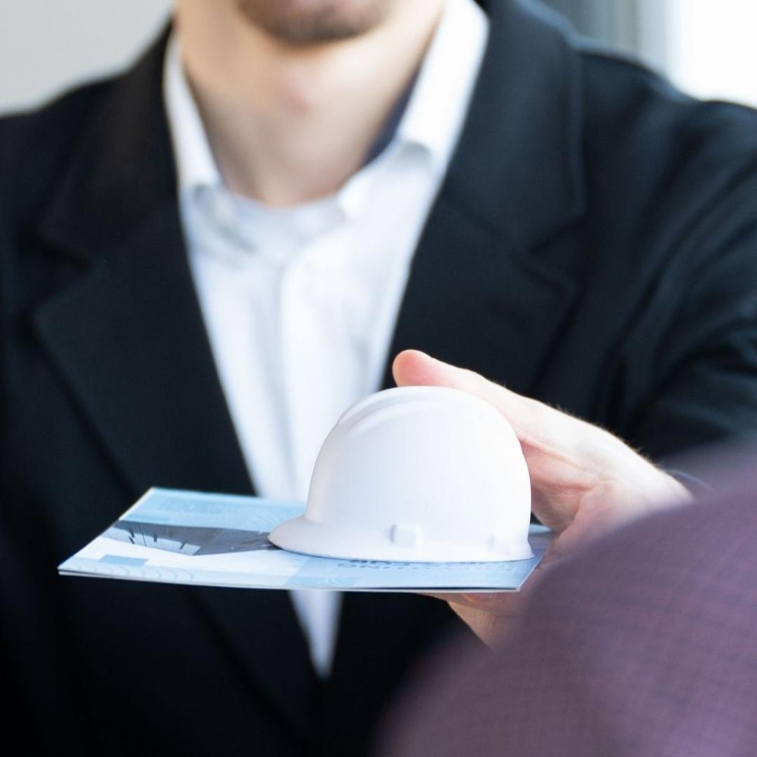 Bauhelm weiß M124303 - mbw