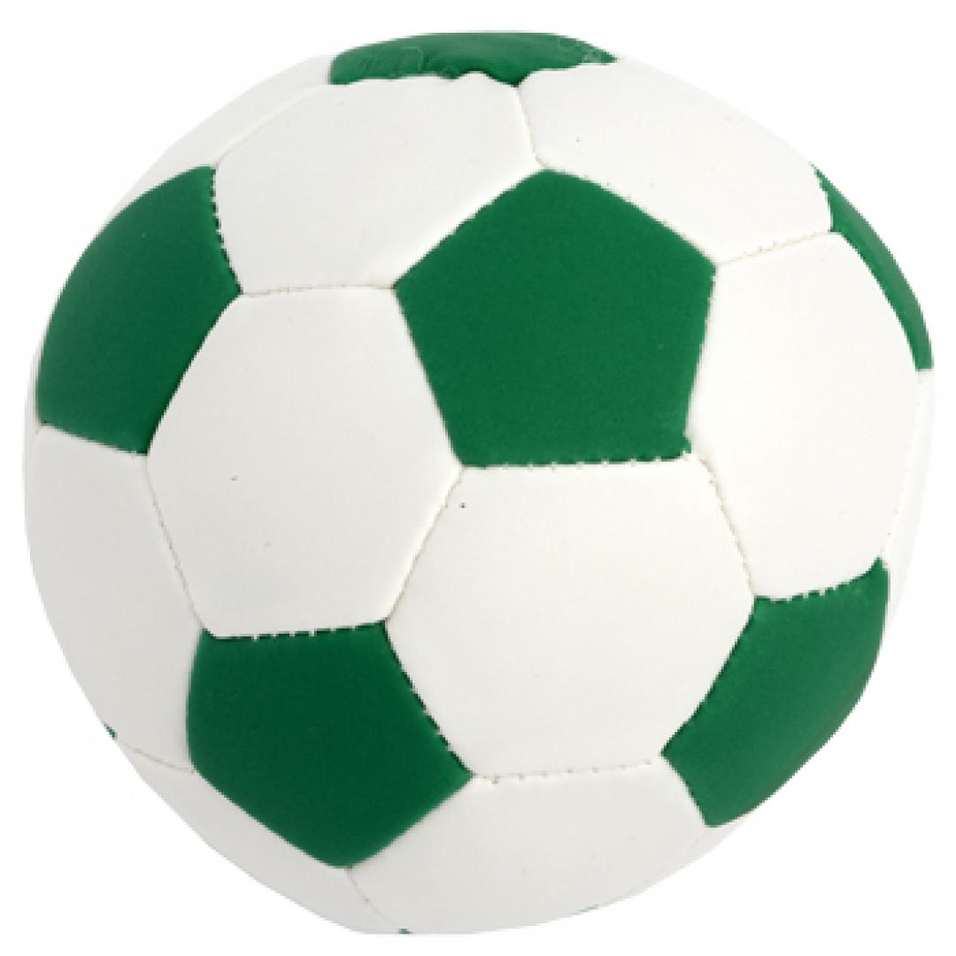 Vinyl soccer ball white/green M160550 - mbw